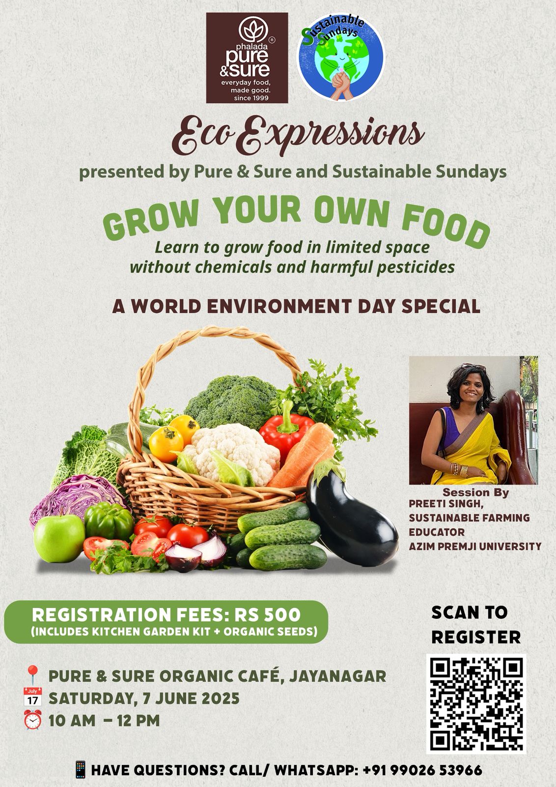 Pure and Sure Organic Cafe – Bengaluru Sustainability Forum